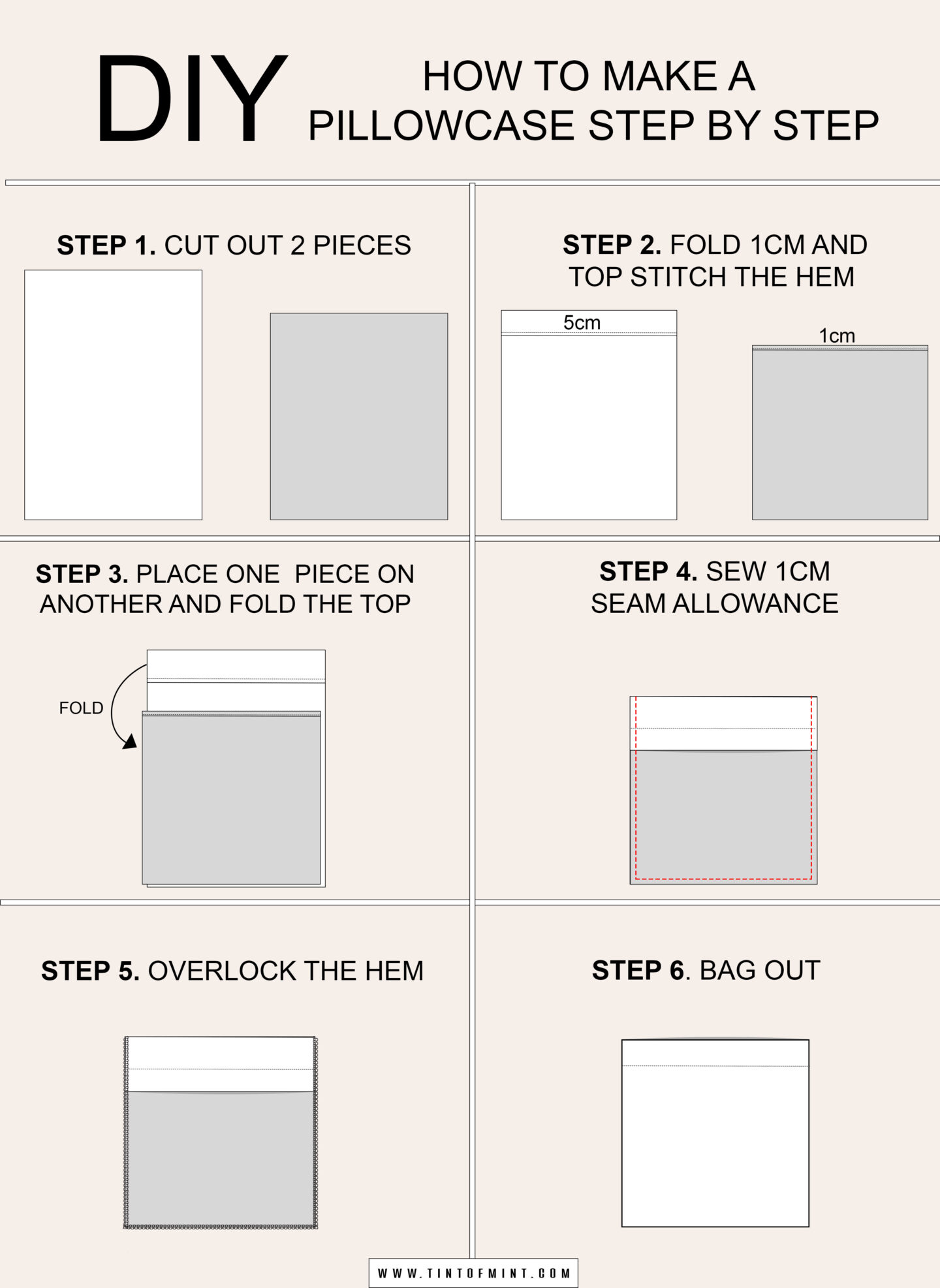 DIY Linen Pillowcases Sewing Tutorial Easy Step By Step Guide