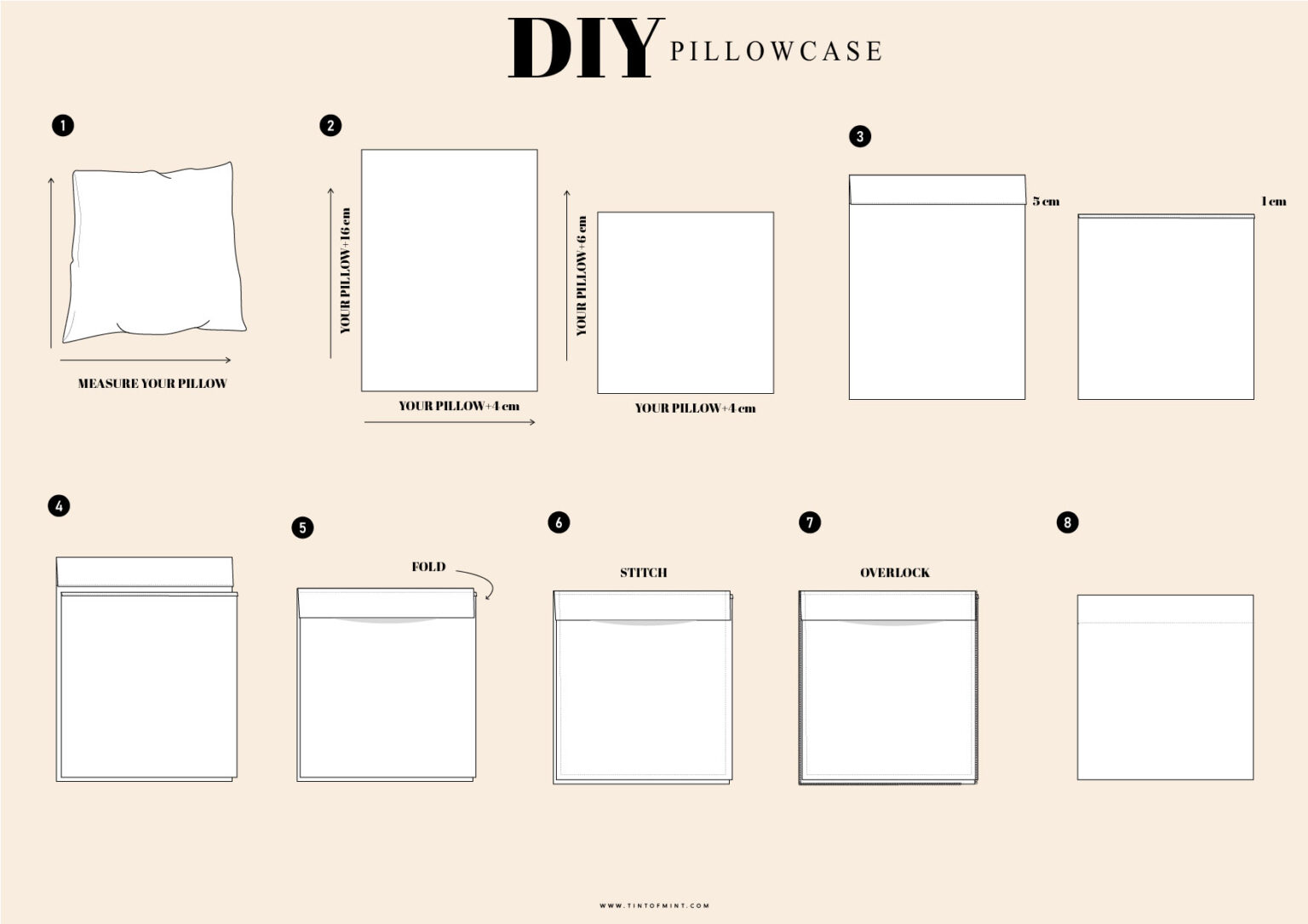 DIY Linen Pillowcases Sewing Tutorial/ Easy Step by Step Guide